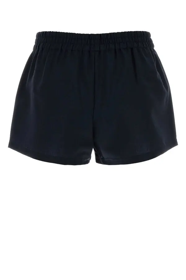 Miu Miu Midnight Mohair Blend Shorts
