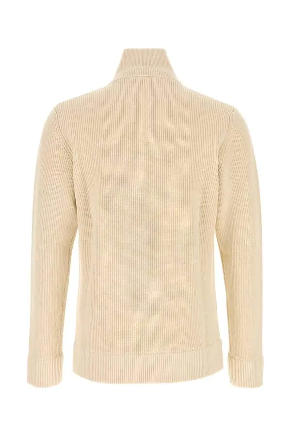 MAISON MARGIELA Sand Cotton Blend Cardigan - Brown