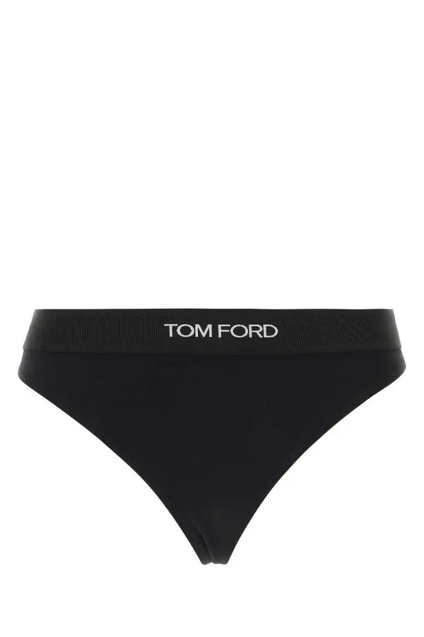 TOM FORD Stretch Modal Thong - Black
