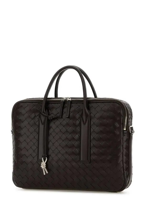 Bottega Veneta Dark Leather Getaway Briefcase
