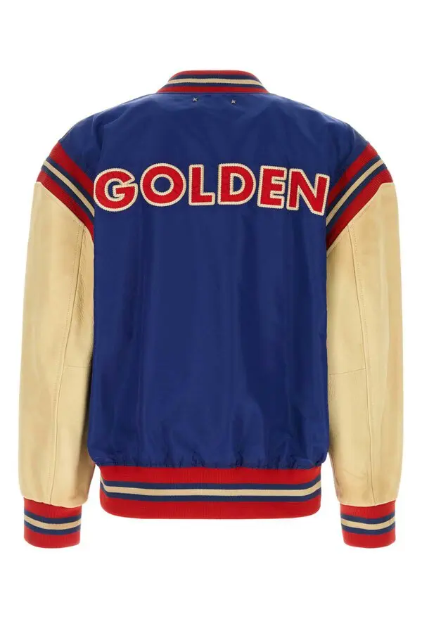 GOLDEN GOOSE Nylon And Leather Bomber Jacket