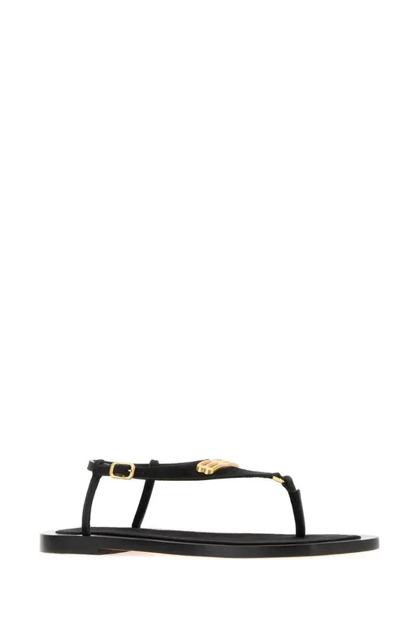 Balenciaga Leather Riva Thong Sandals