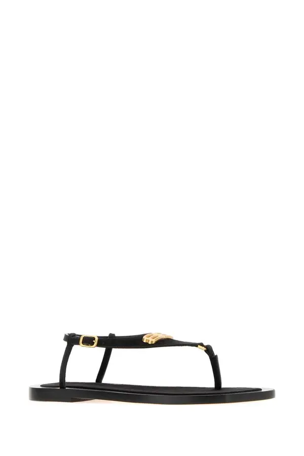 Balenciaga Leather Riva Thong Sandals