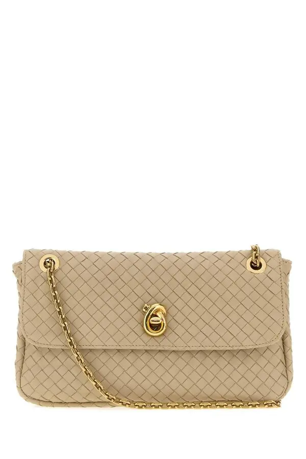 Bottega Veneta Beige Leather Madison Shoulder Bag - Brown