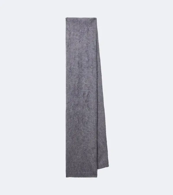 LISA YANG Brushed Cashmere Scarf - Grey