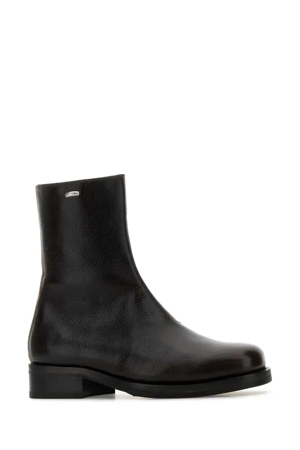 Our Legacy Dark Leather Camion Boots