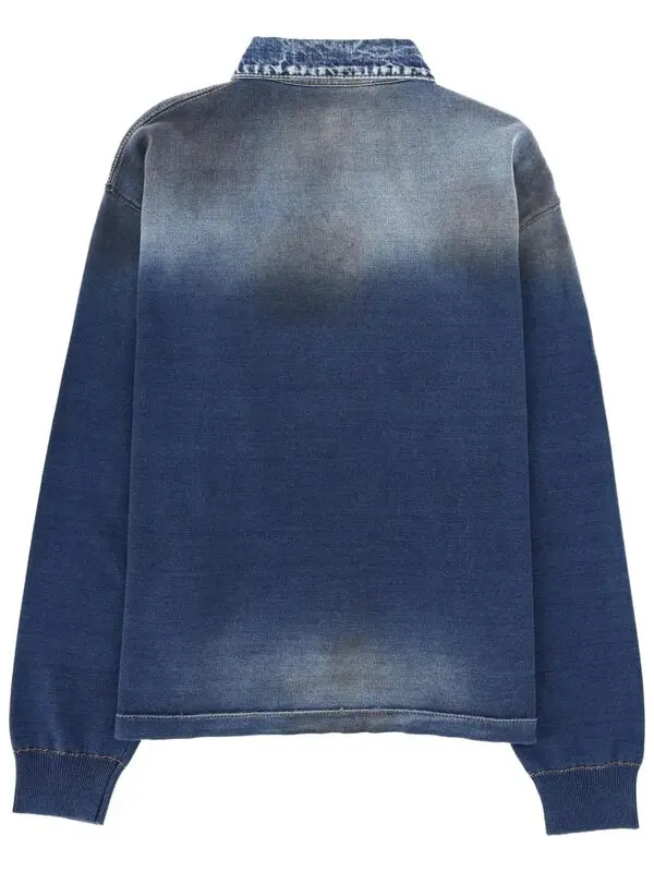 Dsquared2 Polo Shirt With Denim Effect