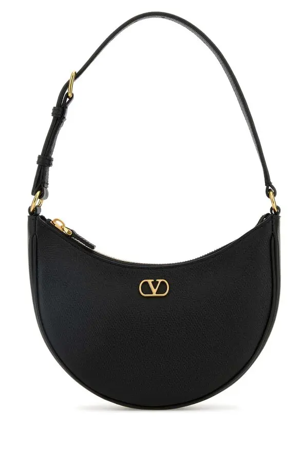 Valentino Garavani Leather Mini Vlogo Shoulder Bag - Black