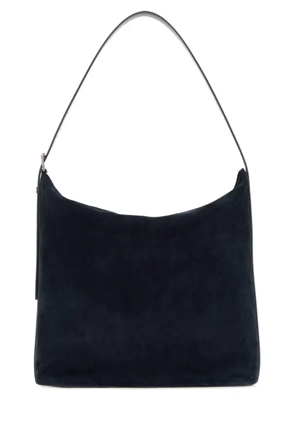 A.p.c. Navy Suede Maxi Vera Shopping Bag - Blue