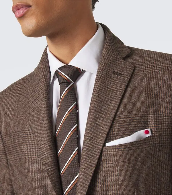Kiton Striped Silk Tie