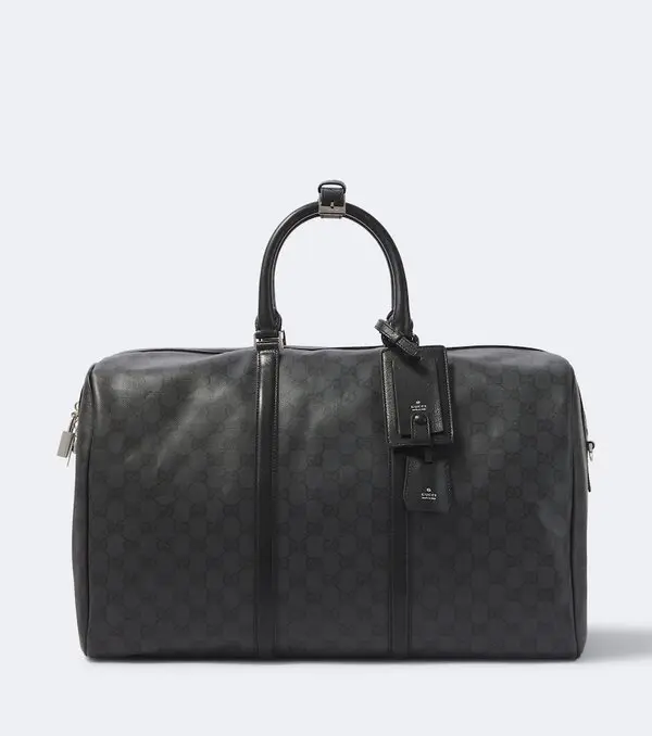 Gucci Gg Essence Classic Medium Canvas Duffel Bag - Black