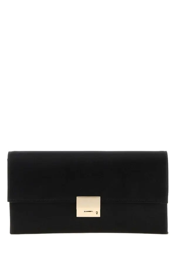 TOM FORD Satin Clutch - Black
