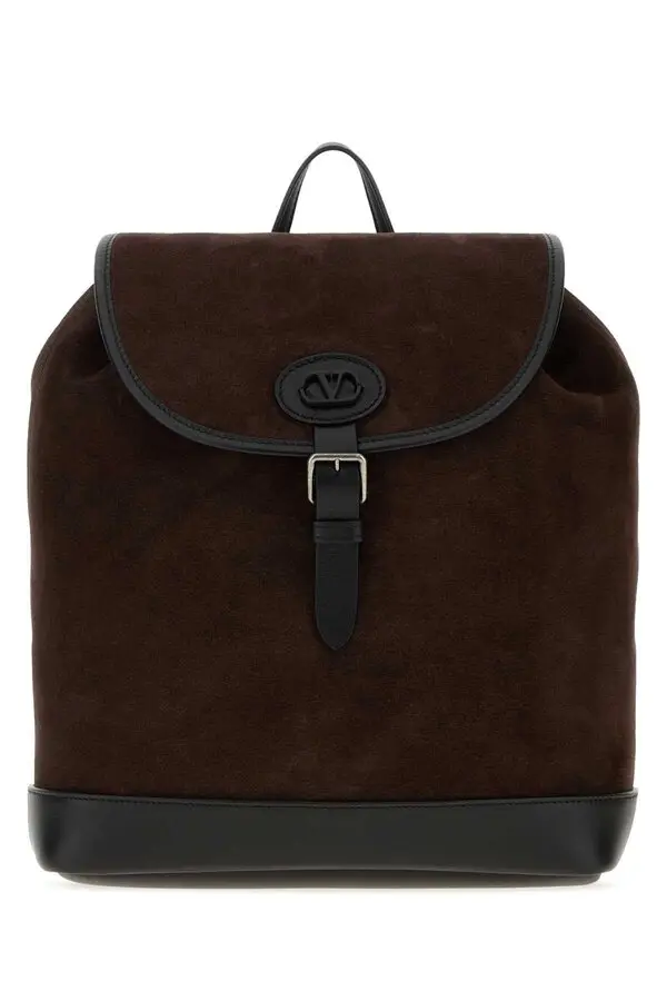 Valentino Garavani Suede Backpack - Brown