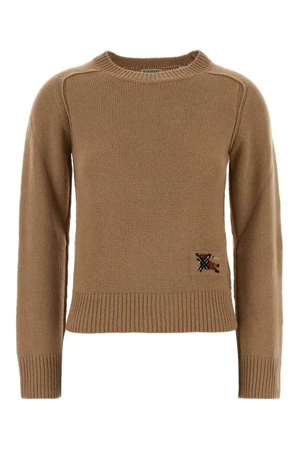 Burberry Beige Wool Blend Sweater - Brown