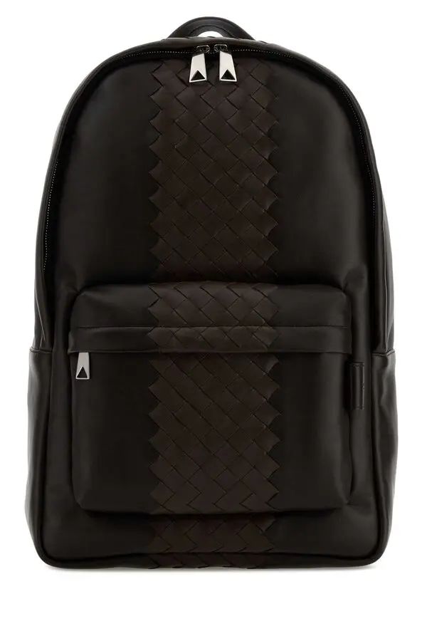 Bottega Veneta Dark Leather Backpack