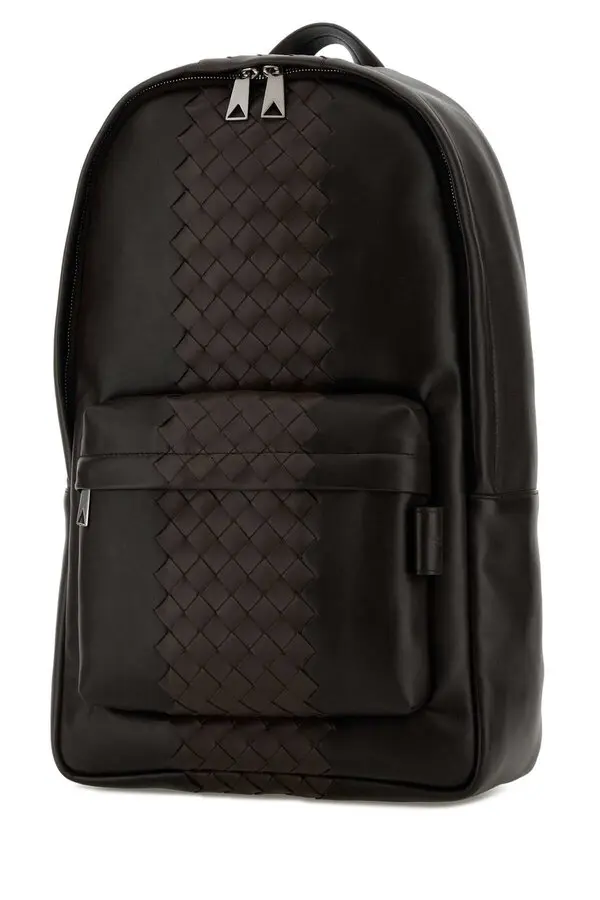 Bottega Veneta Dark Leather Backpack