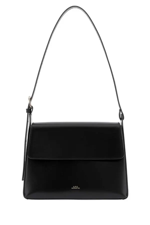 A.p.c. Leather Virginie Shoulder Bag - Black