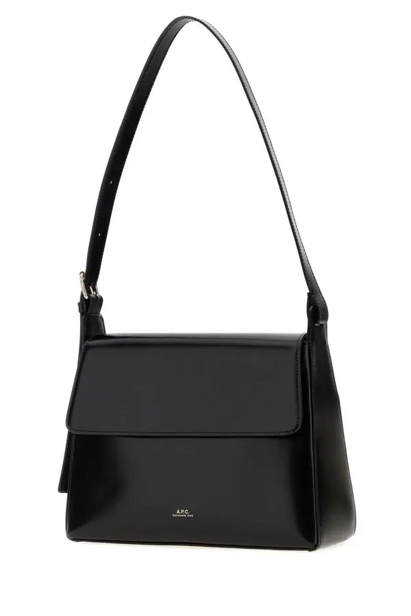 A.p.c. Leather Virginie Shoulder Bag - Black