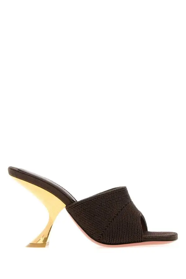 Amina Muaddi Fabric Taylor Mules