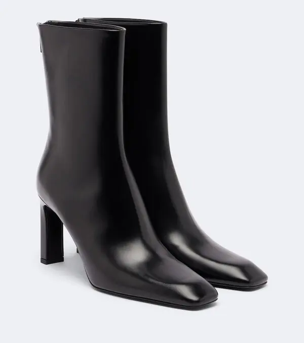 TOTEME Bar Leather Ankle Boots