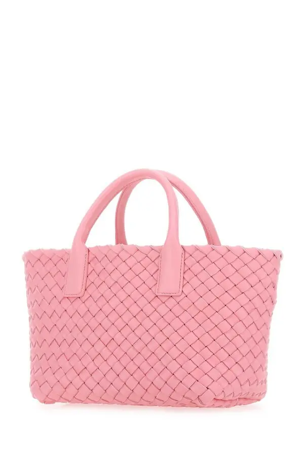 Bottega Veneta Leather Mini Cabat Handbag - Pink