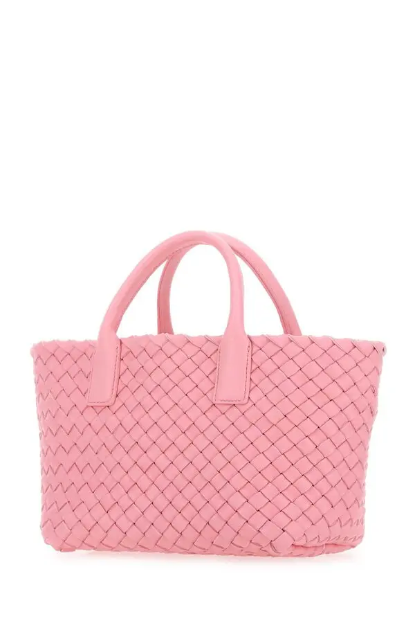 Bottega Veneta Leather Mini Cabat Handbag - Pink