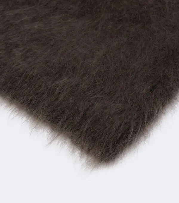 LISA YANG Brushed Cashmere Beanie - Grey