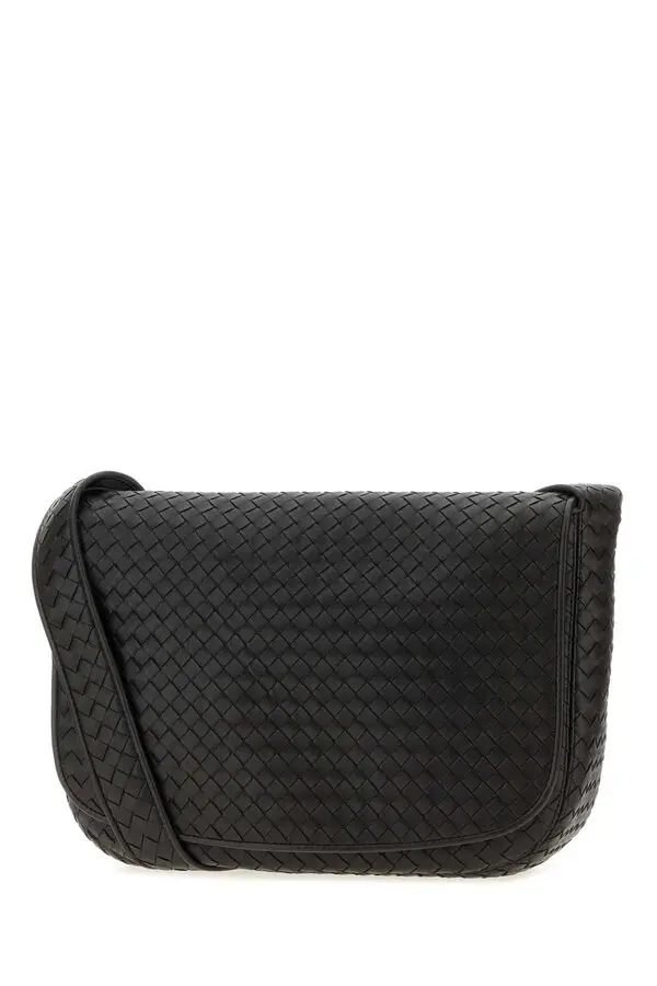 Bottega Veneta Dark Leather Crossbody Bag
