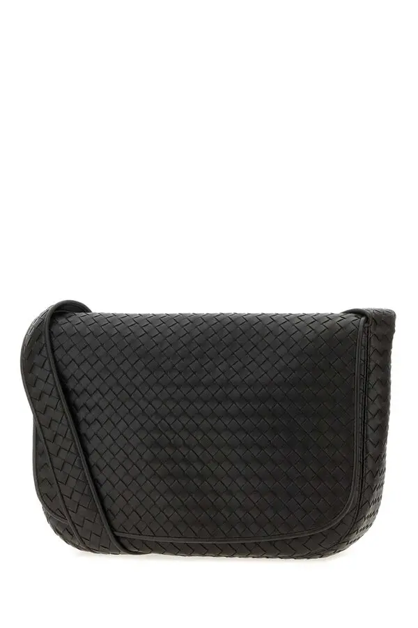 Bottega Veneta Dark Leather Crossbody Bag - Brown