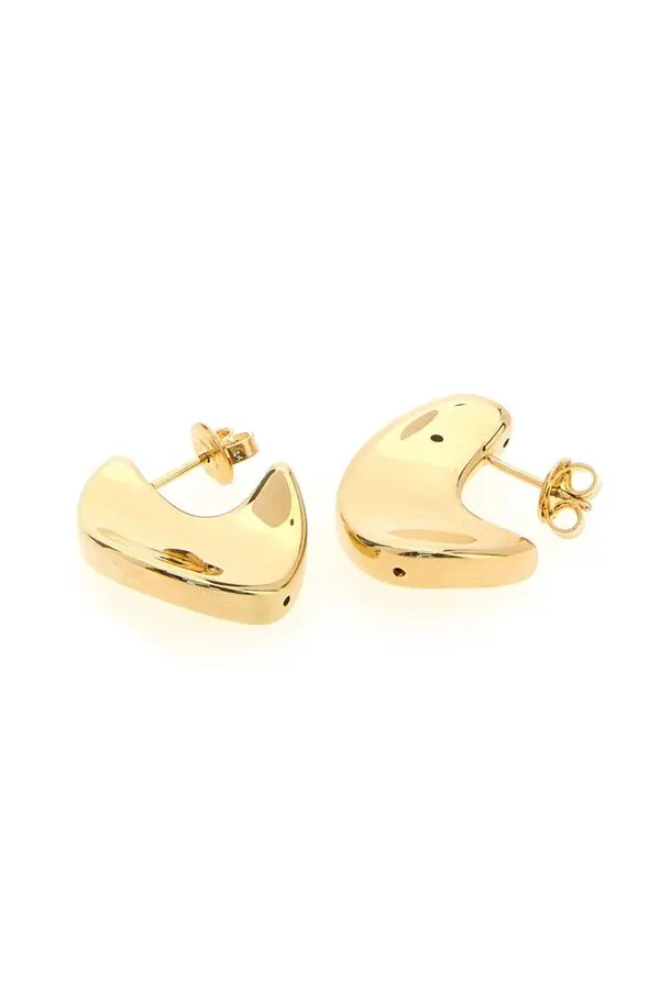 Bottega Veneta Silver Small Disc Earrings