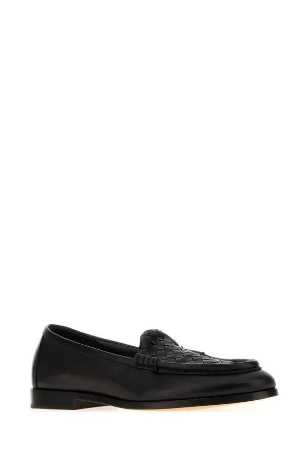Bottega Veneta Leather Silenzio Loafers - Black