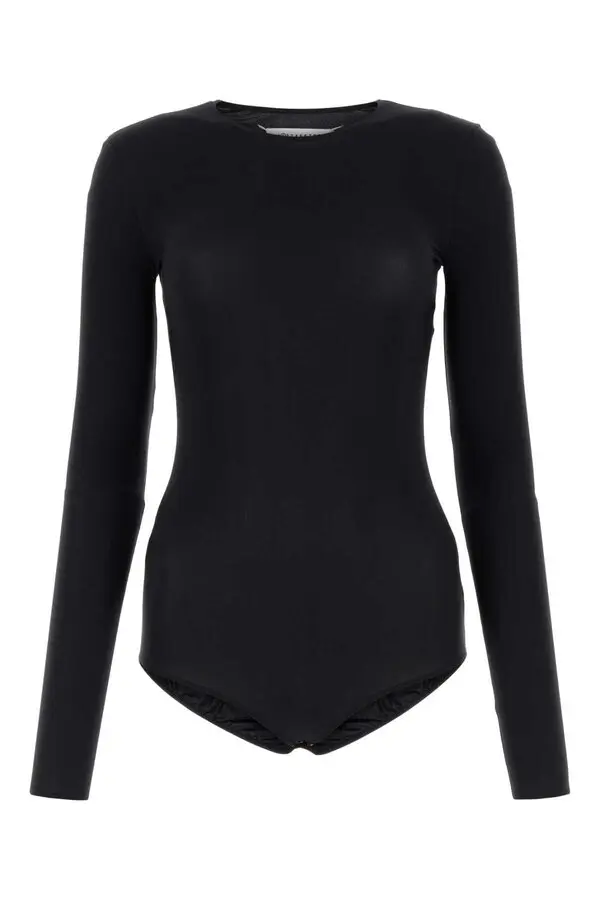 MAISON MARGIELA Stretch Nylon Bodysuit - Black