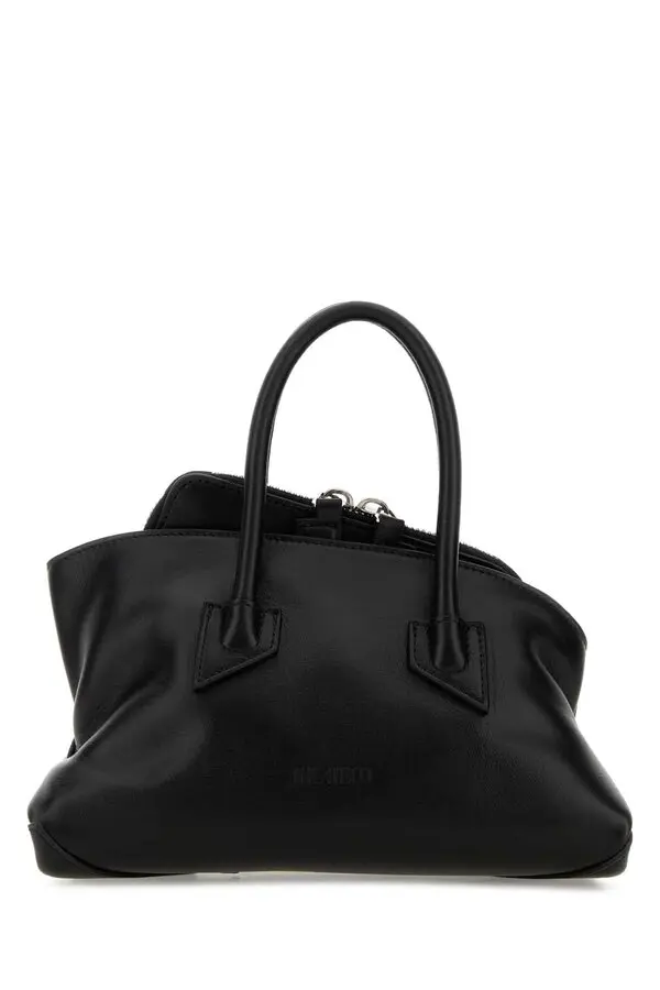 Attico Leather Mini La Passeggiata Handbag - Black