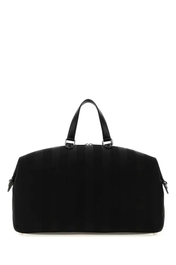 Fendi Black Canvas Lui 48 Travel Bag