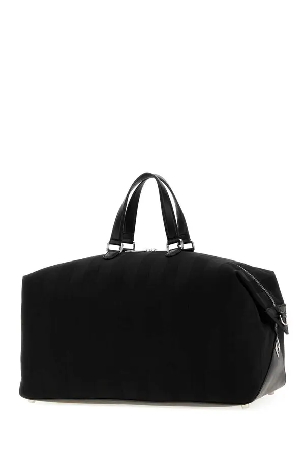 Fendi Black Canvas Lui 48 Travel Bag - Multicolor