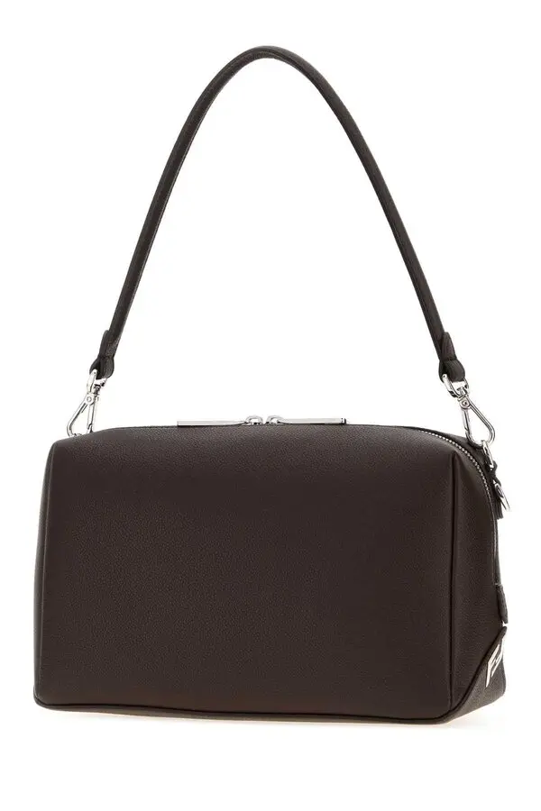 Fendi Dark Leather Lui Medium Shoulder Bag
