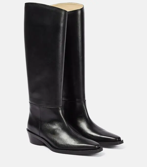 Proenza Schouler Bronco Leather Knee-high Boots