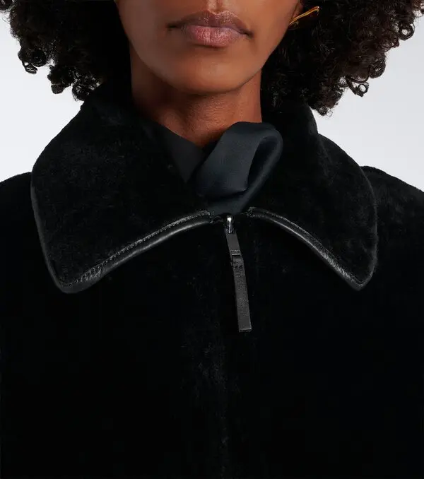 JOSEPH Caspian Reversible Leather And Shearling Coat