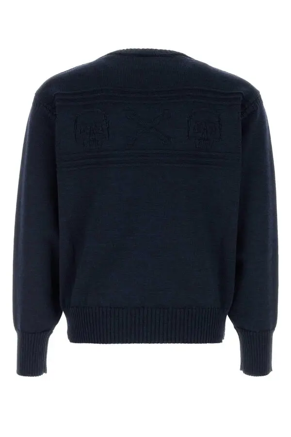 Alexander McQueen Navy Wool Sweater