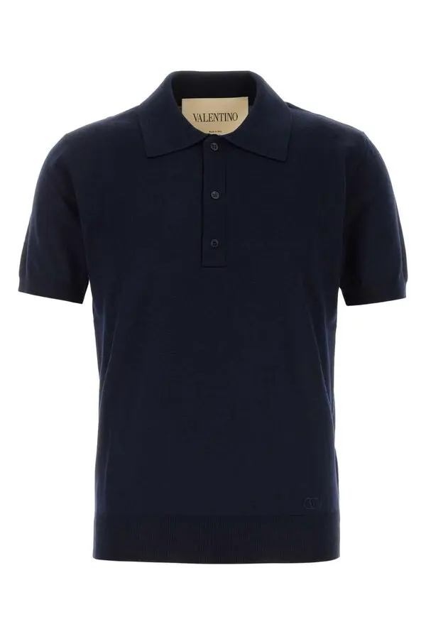 Valentino Garavani Midnight Wool Polo Shirt