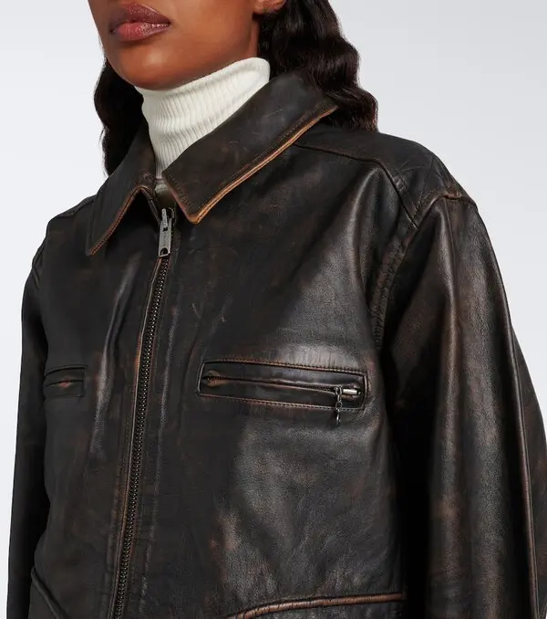 Polo Ralph Lauren Oversized Leather Jacket