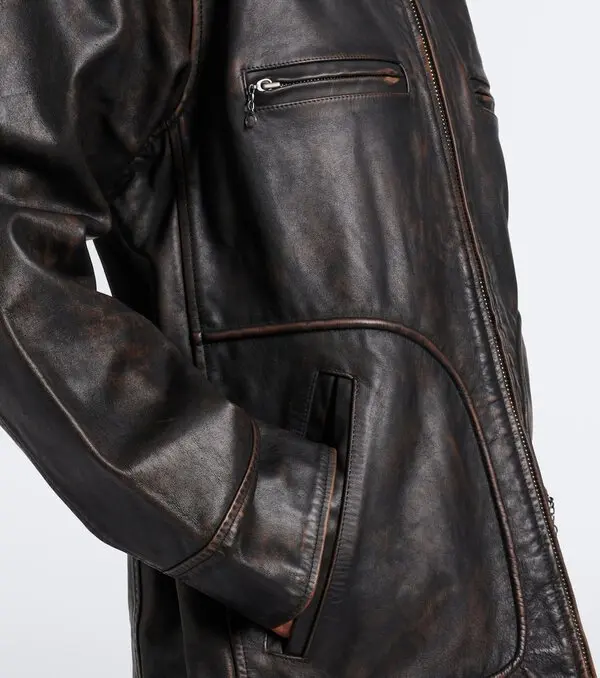 Polo Ralph Lauren Oversized Leather Jacket