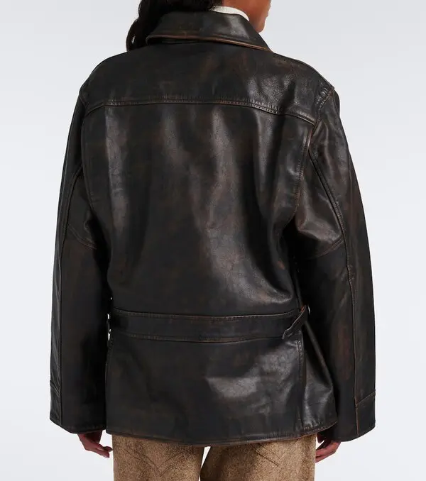 Polo Ralph Lauren Oversized Leather Jacket