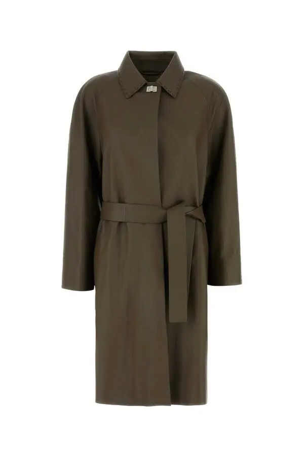 Fendi Leather Coat