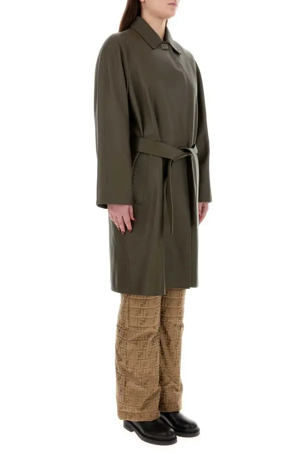Fendi Leather Coat