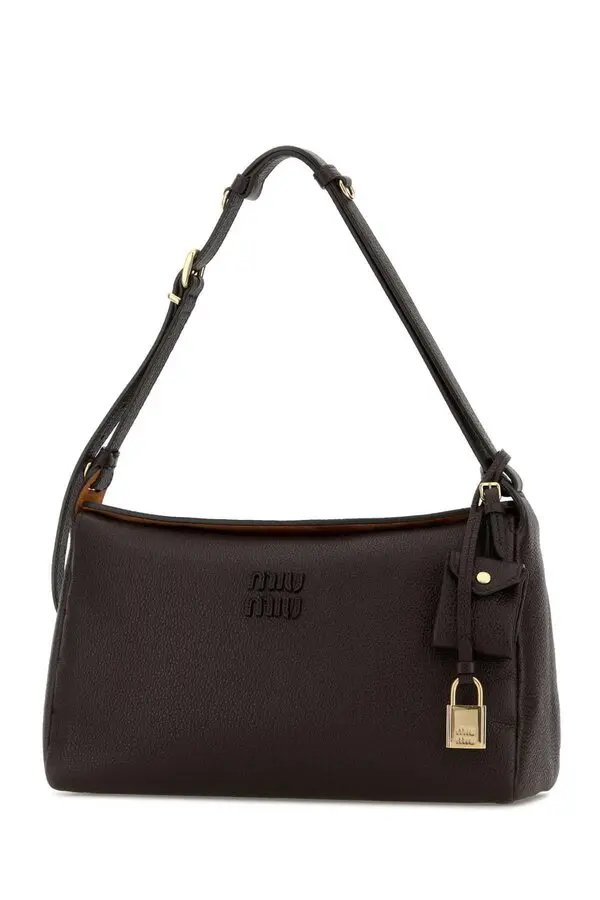 Miu Miu Dark Leather Crossbody Bag