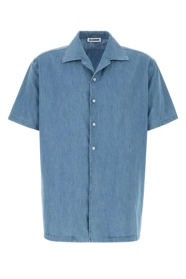JIL SANDER Light Chambray Shirt - Blue