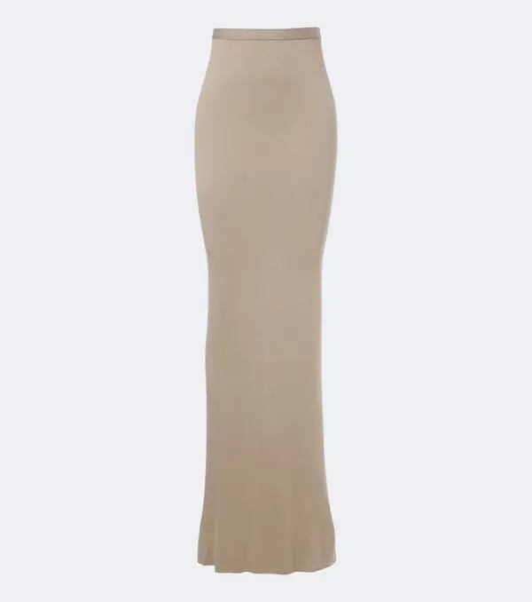 Rick Owens Lilies Slip Jersey Maxi Skirt - Beige