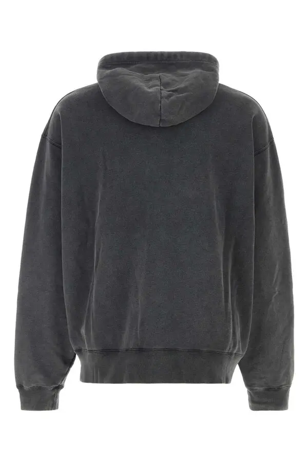 Balenciaga Dark Grey Cotton Oversize Sweatshirt