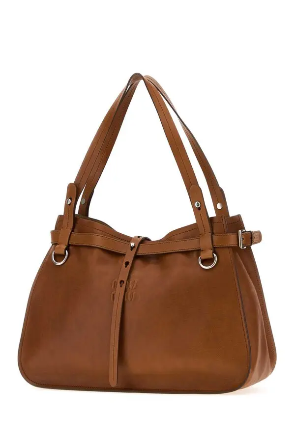 Miu Miu Leather Shopping Bag